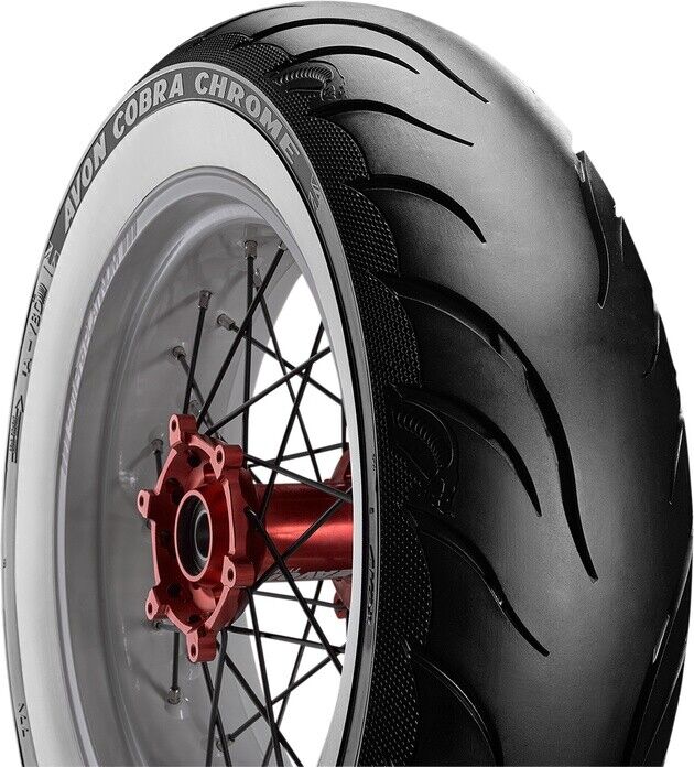 SOFTAIL/TOURING WHITE WALL BIAS REAR TIRE AVON COBRA CHROME AV92 MT90B ...